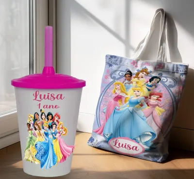 Kit Sacola Ecobag + Copo Twister Personalizado Lembrancinhas das ...